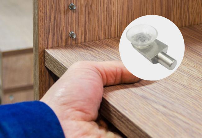 Shelf peg dimensions and design details