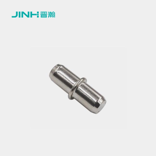 JH-4050 Shelf Pins - Front view showing nickel plating finish