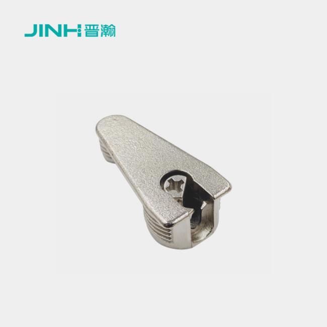 Zinc alloy shelf pins showing detailed construction and nickel plating