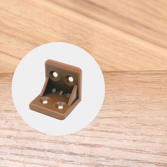 JINHAN plastic L-bracket installed in furniture application