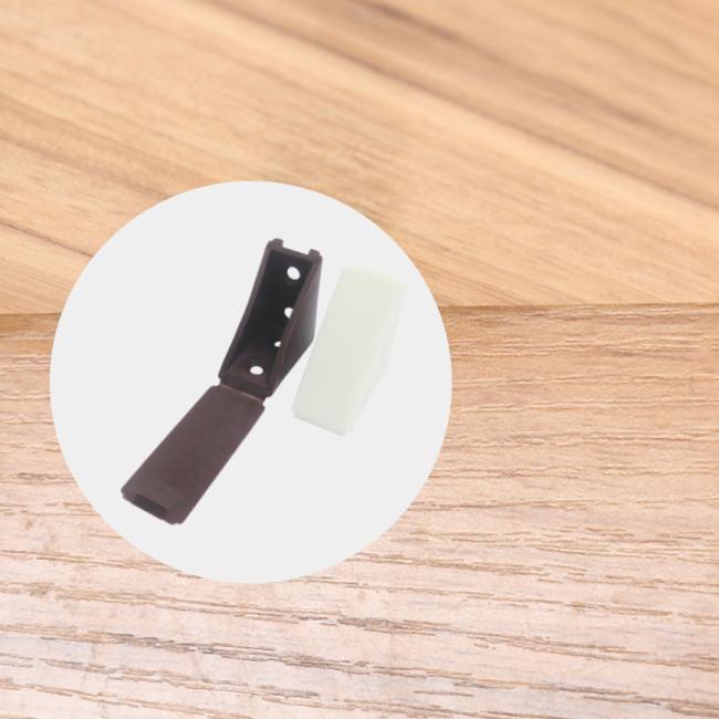 JINHAN Plastic Corner Bracket - close-up of mounting holes