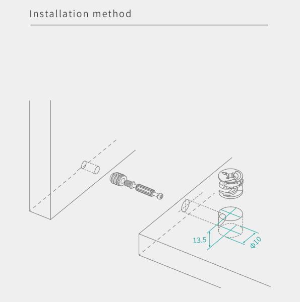 Quality Carton Steel 10mm Furniture Cam Lock Multifunctional For Knockdown Furniture for sale