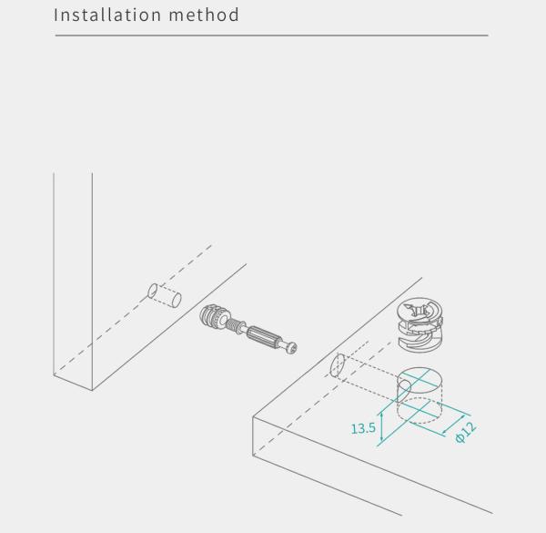 Quality Cold Rolled Steel Minifix Cam Lock Compact Used For Bed Frame Attachment for sale