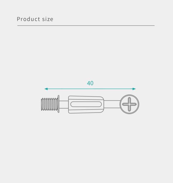 Quality High Performance Minifix Connecting Bolts ODM For Knockdown Furniture for sale