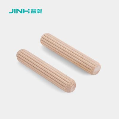 China 8mm Dia Fluted Wooden Dowel Pins Wooden Dowel Plugs 40mm Length For Panel Furniture for sale