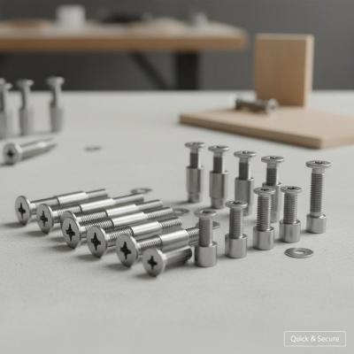 China Furniture Connector Hardware Threaded Connecting Bolts Phillips Drive Type Engineered for Quick Installation and Structural Integrity for sale