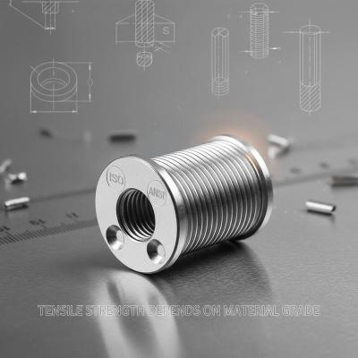 China ISO DIN ANSI Certified Threaded Insert Nut Featuring Tensile Strength Depends On Material Grade for Heavy Load Fastening for sale