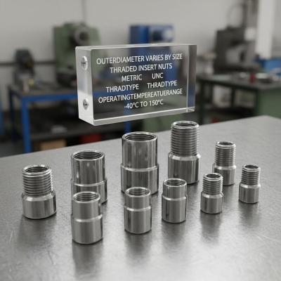 China Outerdiameter Varies By Size Threaded Insert Nuts Metric UNC UNF Threadtype Operatingtemperaturerange Minus 40 Celsius To 150 Celsius for sale