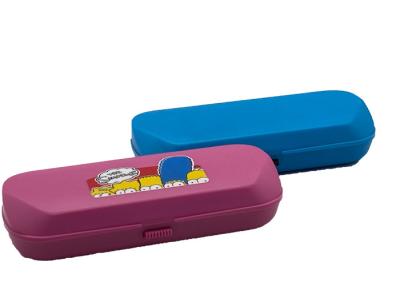 China Douanelogo plastic eyewear box with In reliëf gemaakt Embleem Te koop