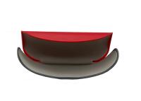 China Fancy Shape Plastic Spectacle Case 170x51x37mm for Small Reading Glasses for sale