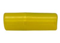 China Custom PP Plastic Eyeglasses Case 155x70x50mm Translucent Yellow Protective Glasses Box for sale