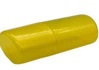 China Custom PP Plastic Eyeglasses Case 155x70x50mm Translucent Yellow Protective Glasses Box for sale