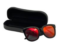 China Custom Printing ABS Plastic Clamshell Sunglasses Case 200x65x63mm for sale