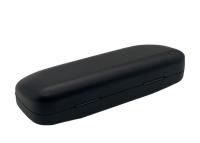 China Black Beige Inside PS Flocking Hard Case Eyeglass Case 158x62x35mm ABS for sale