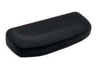 China Black Beige Inside PS Flocking Hard Case Eyeglass Case 158x62x35mm ABS for sale