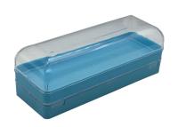 China Double Layer Clear Plastic Eyeglass Case for sale