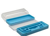 China Double Layer Clear Plastic Eyeglass Case for sale