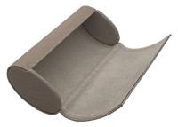 China Custom Fancy Handmade Glasses Case 159x58x33mm Iron Leather Optical Case for sale