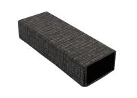 China Leather Wrapped Rectangular Foldable Spectacle Case Soft for sale