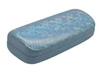 China Custom PU Wrapped Metal Clamshell Glasses Case 155x67x42mm for Sunglasses for sale