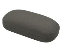 China Custom Logo Hard Clamshell Kids Glasses Case 160x76x49mm Iron PU Leather for sale