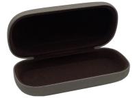 China Custom Logo Hard Clamshell Kids Glasses Case 160x76x49mm Iron PU Leather for sale