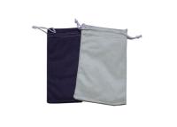 China Custom Printed Microfiber Cloth Pouch Drawstring Eyeglass Case 180x90mm for sale