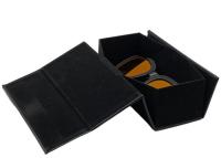 China Custom Folding Glasses Case 163x73x56mm Handmade Cuboid Sunglasses Box for sale
