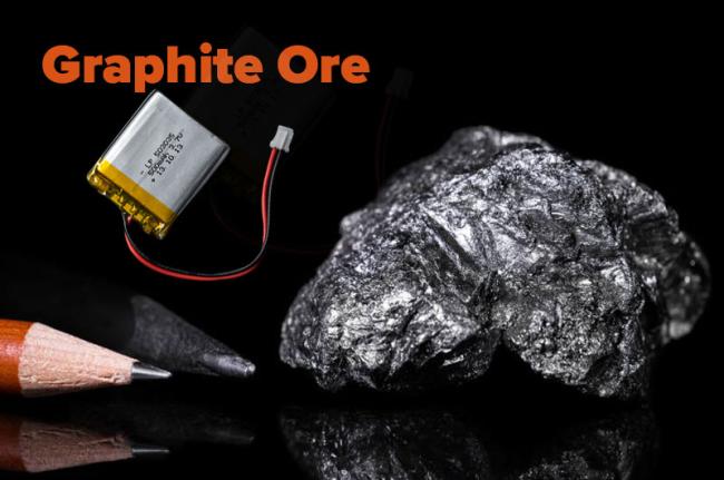 Graphite ore uses in pencils and batteries