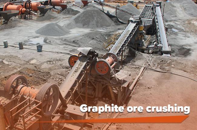 Graphite ore crushing production line