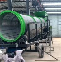 China Mobile Rotary Screen for Aggregate Screening 74kw 400mm Feed for sale
