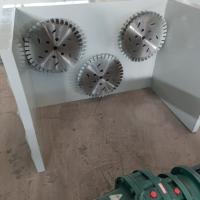 China ISO Vertical Stone Panel Cutting Machine 37kw 5500x2500x3000mm 8 Blades for sale