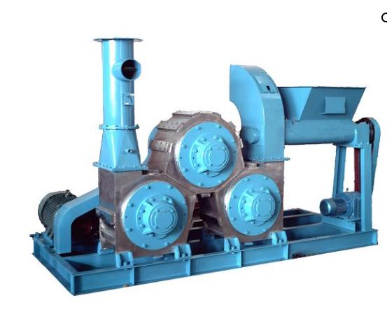 Industrial coating machine for powder modification