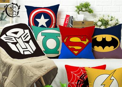 China Van Katoenen van de het Canvaszijde van wonderhelden Decoratieve de Ritssluitingsromp Kussenshoofdkussens Kapitein America voor Huis Te koop
