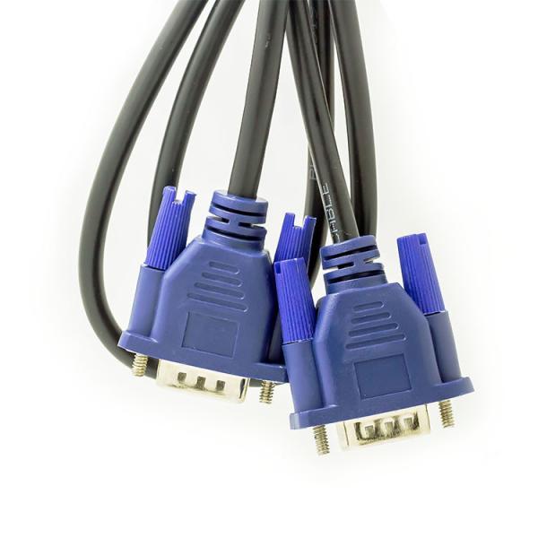 Câble 50m de PIN VGA de l'isolation 15 de HDPE de Soger pour le moniteur d'ordinateur