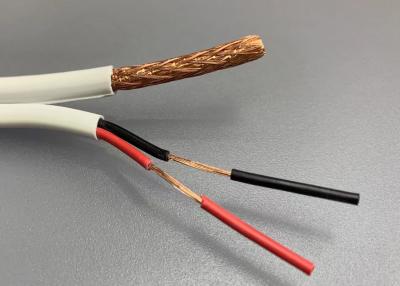 China 128W 0.12mm RG6 Coaxial Cable With Power Security Camera Coaxial Cable for sale