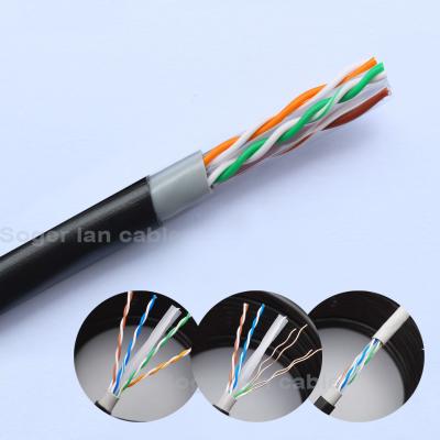 China cat6 UTP 23 de Kabel Openlucht zuiver koper van AWG Ethernet Te koop