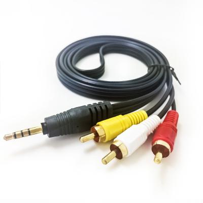 Cina Cavo stereo di rame puro 4PIN generale 3.5mm di 5m RCA a 3RCA in vendita