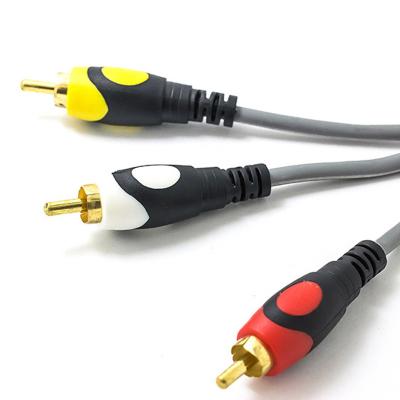 Китай 3 RCA медной проволоки 3 ядра к кабелю OD13.5mm RCA 3 стерео аудио продается