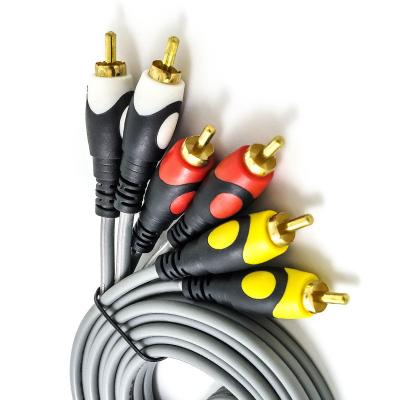 Китай 3 RCA медной проволоки 3 ядра к кабелю OD13.5mm RCA 3 стерео аудио продается