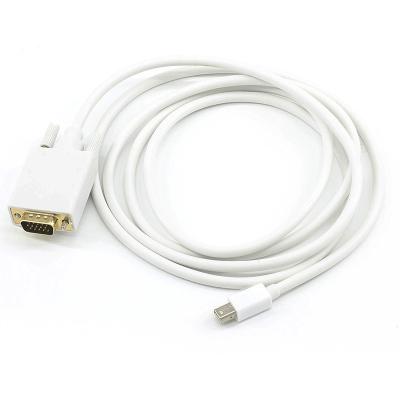 China HD Male To Male 1080P Mini Displayport To VGA Adapter Computer To Projector for sale