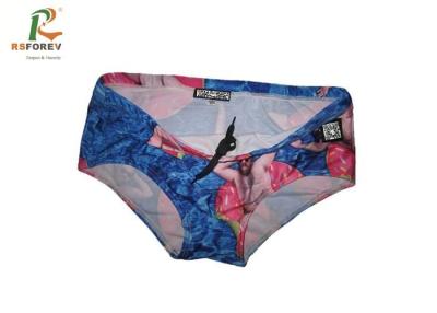 China Dry Fit Lycra Stretch Mens Bikini Swimwear Underwear Briefs Silk Screen Printing for sale