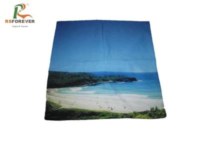 China Beach Scene Square 45 X 45 Cushion Covers , 3D Digital Custom Made Pillow Covers for sale