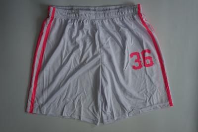 China Quick Dry Mens White Basketball Shorts ,  Custom White Champion Mesh Shorts for sale