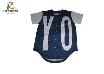 China Polyester Mesh Custom Team Sportswear Mens Short Sleeve Baseball Tee Customized Size for sale