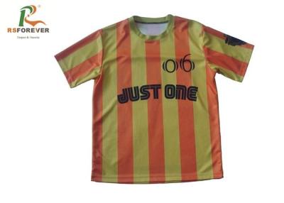 Cina L'abitudine respirabile del collo della O ha stampato le magliette per l'uniforme dell'elastam di usura di sport in vendita