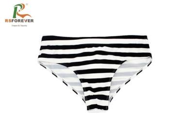 China High Waist Black Stripes Mens Bikini Swimwear All Over Printing / Male Brief Underwear for sale
