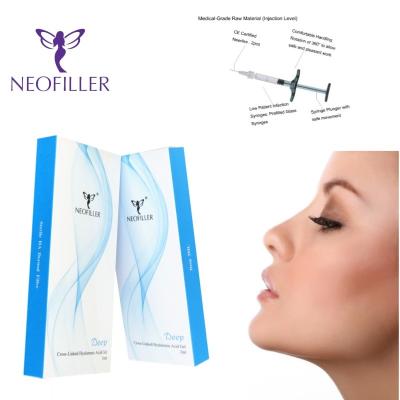중국 Facial Injection 9-12 Months Longevity Transparent Hyaluronic Acid Dermal Filler With Cross Linking 판매용