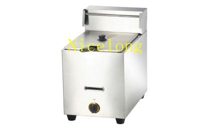 China Fast food kitchen equipment Safe protect stainless steel gas fryer GF-71 for sale