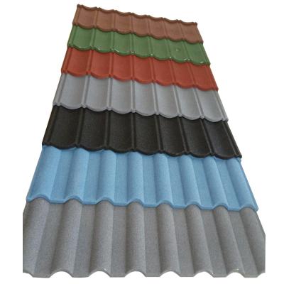 China Customized Building Materials Color Stone Coated Metal Roofing Tiles Grey Color Fireproof Advantage for sale